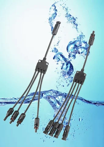 Buy 4-in-1 Solar Photovoltaic Solar Connector Parallel Branch Connector ...