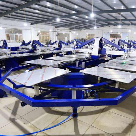 Buy Automatic 12 Colors Oval Screen Printer Machine Oval Screen ...