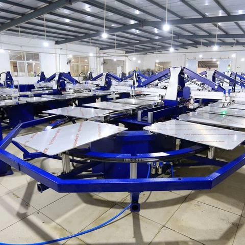 Buy Automatic 12 Colors Oval Screen Printer Machine Oval Screen ...