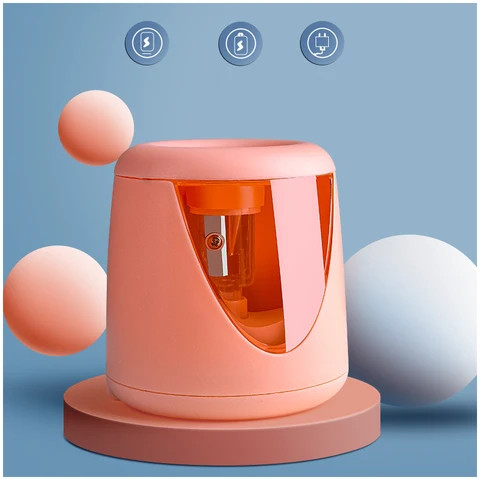 Buy Battery Electric Pencil Sharpener Semi-automatic Pencil Sharpening ...