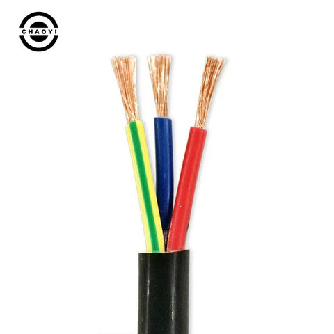Buy Chaoyi High Quality Copper Core Wire Electric Rvv 2x0 75mm 4x2 5mm 3x0 75mm2 4x1 5mm2 Power ...
