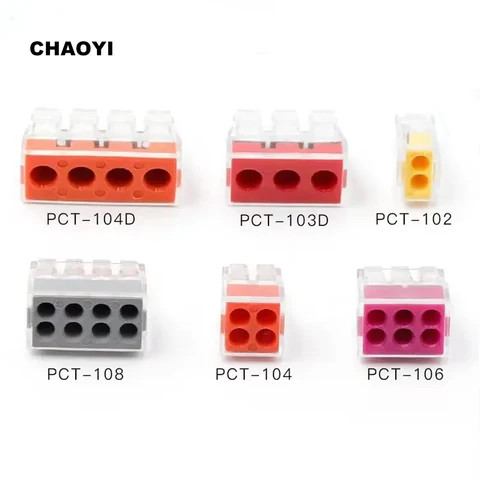 Buy Chaoyi Quick Wire Connector Pct-102 Universal Push In Fast 2way ...