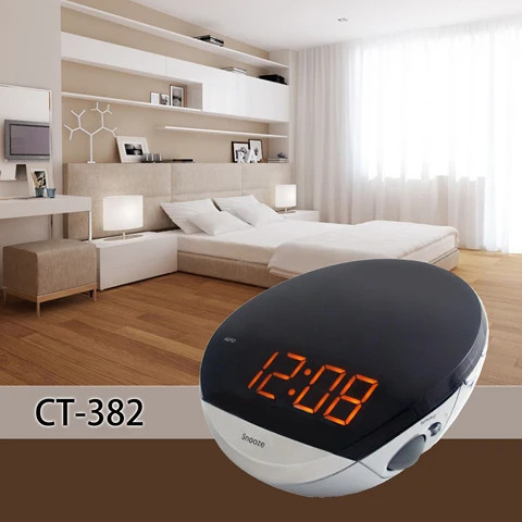 Buy Ct-382 Deluxe Design Led Digital Alarm Pll Clock Radio from ...