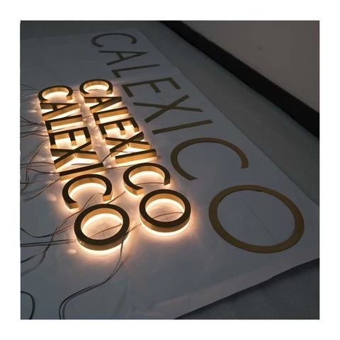 Buy Custom Led Backlit Acrylic Letter Sign 3d Letter Lights Backlit ...