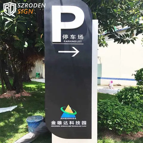 Buy Custom Outdoor Illuminated Pylon Sign Totem Signage Shopping Mall ...