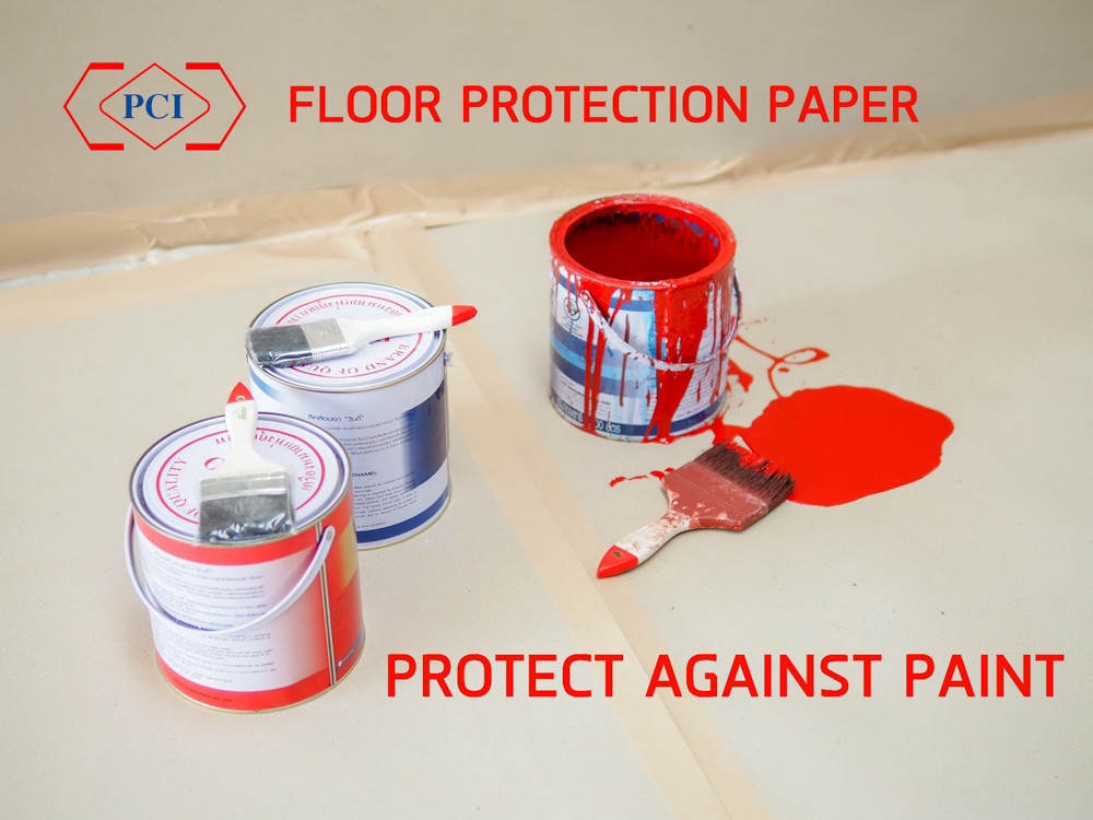 Buy Disposable Floor Protection Paper Roll For Covering Surfaces ...