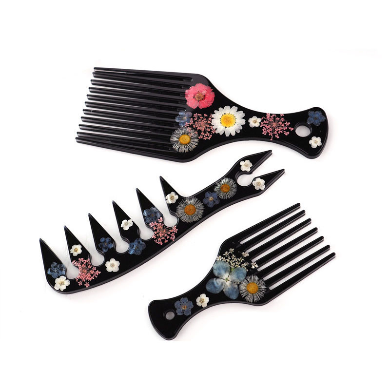 Buy Diy Epoxy Resin Epoxy Comb Oil Head African Comb Mirror Silicone ...