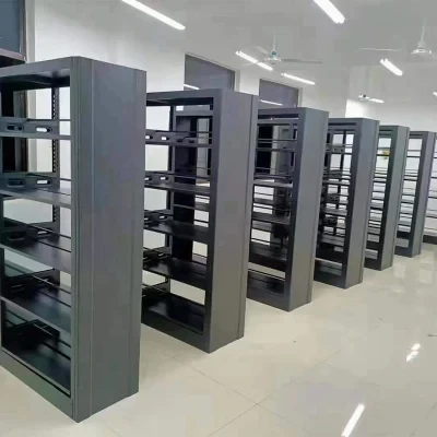 Buy Double-sided Metal Bookshelf For Library/school Reading Room/bank ...