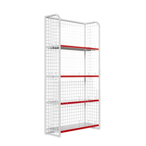 Buy Double Sides Metal Grid Panel Metal Wire Display Rack Wire Rack ...