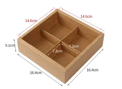 Buy Eco Friendly Dessert Drawer Kraft Paper Packaging Box from Qingdao ...