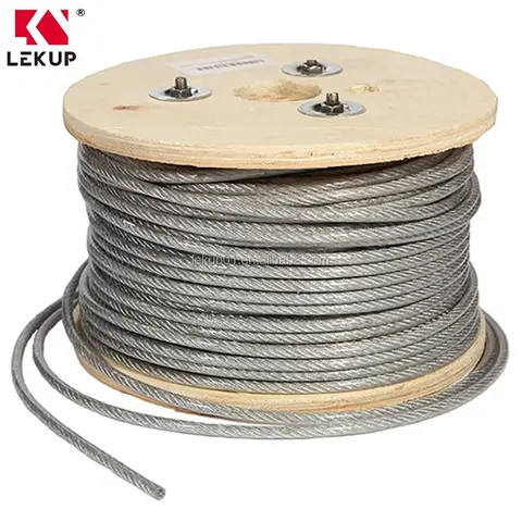 Buy Factory Price Ropes Wire Vinyl / Pvc Coated Steel Cable Rope 5/32 ...