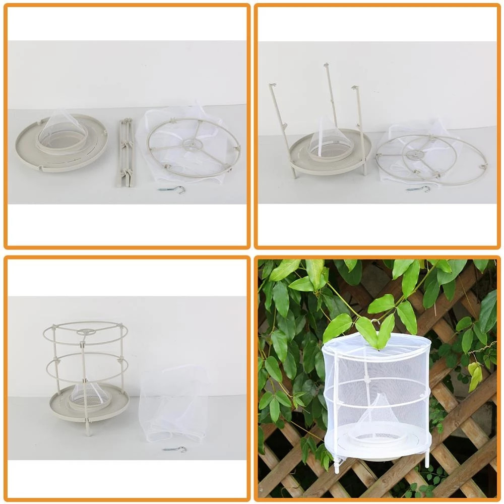 Buy Folding Fly Trap Catcher Killer Cage Net Pest Control Reusable ...