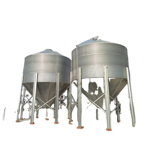 Buy Grain Silos 3-43 Ton Galvanized Steel Feeding Silos For Poultry ...