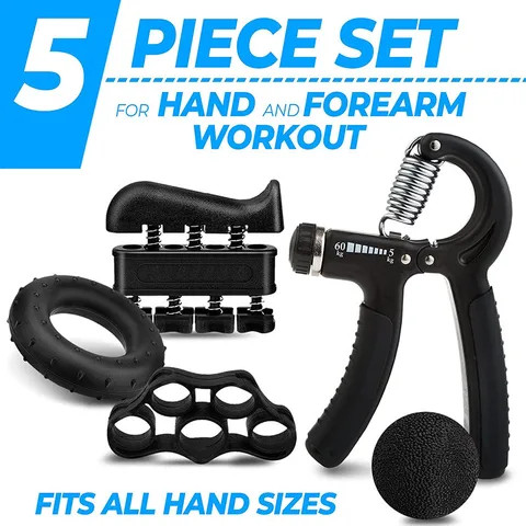 Buy Hand Gripper Set Strength Trainer Counting Forearm Strengthener ...