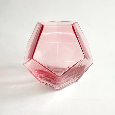 Buy Handcrafted Irregular Glass Vase For Household/geometry For ...