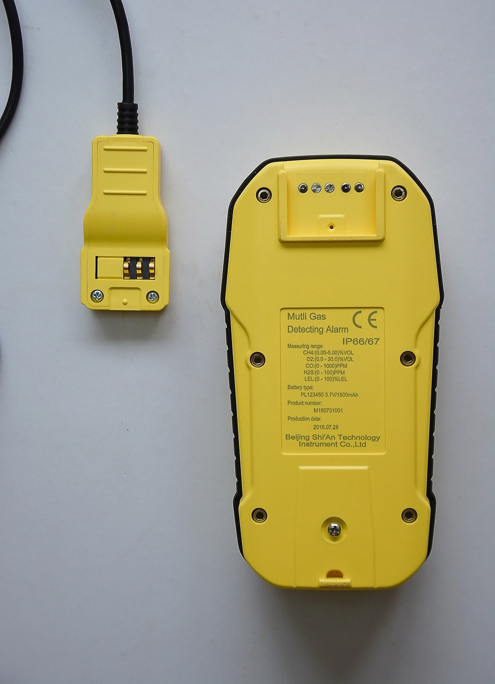 Buy Handheld Industrial 4 Gas Monitor Multi Gas Analyzer Co H2s O2 ...