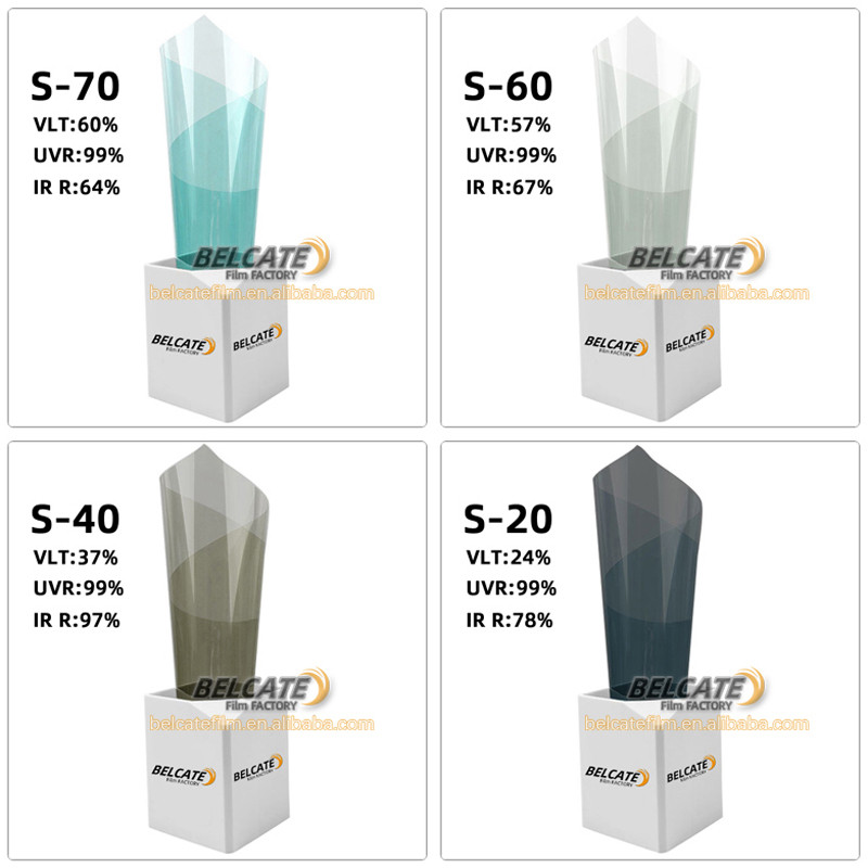 Buy Heat Metal Reflective Car Window Glass Tint Film Sputter Nano ...