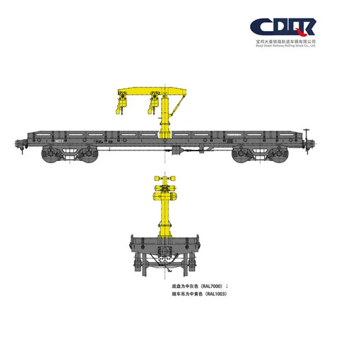 Buy Heavy Duty Railway Flat Wagon Railway Freight Flat Wagon from Baoji ...