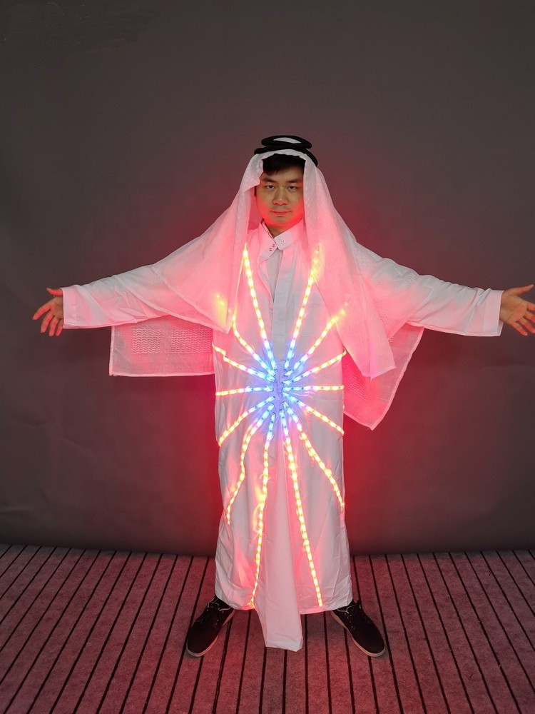 Buy Led Light Up Dubai Clothes Arab Performance Costumes Colorful Sun ...
