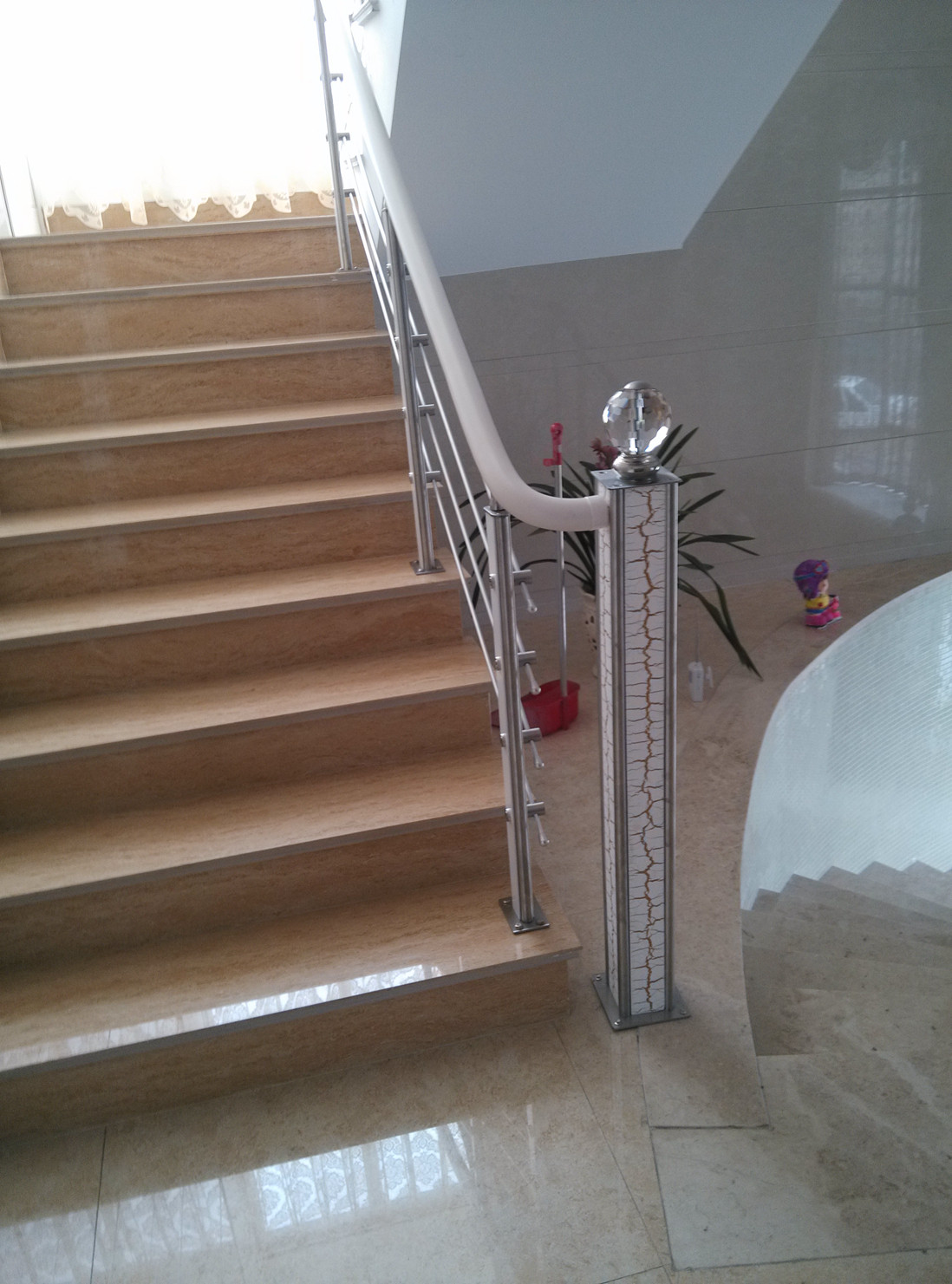Buy Metal Fashion Parapet Staircase Pillar Stair Railings Gate Railing ...