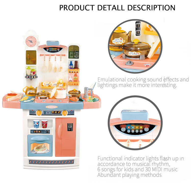 Buy Mist Spray Cooking Juguetes Big Kitchen Pretend Play Toy Sets Kids ...