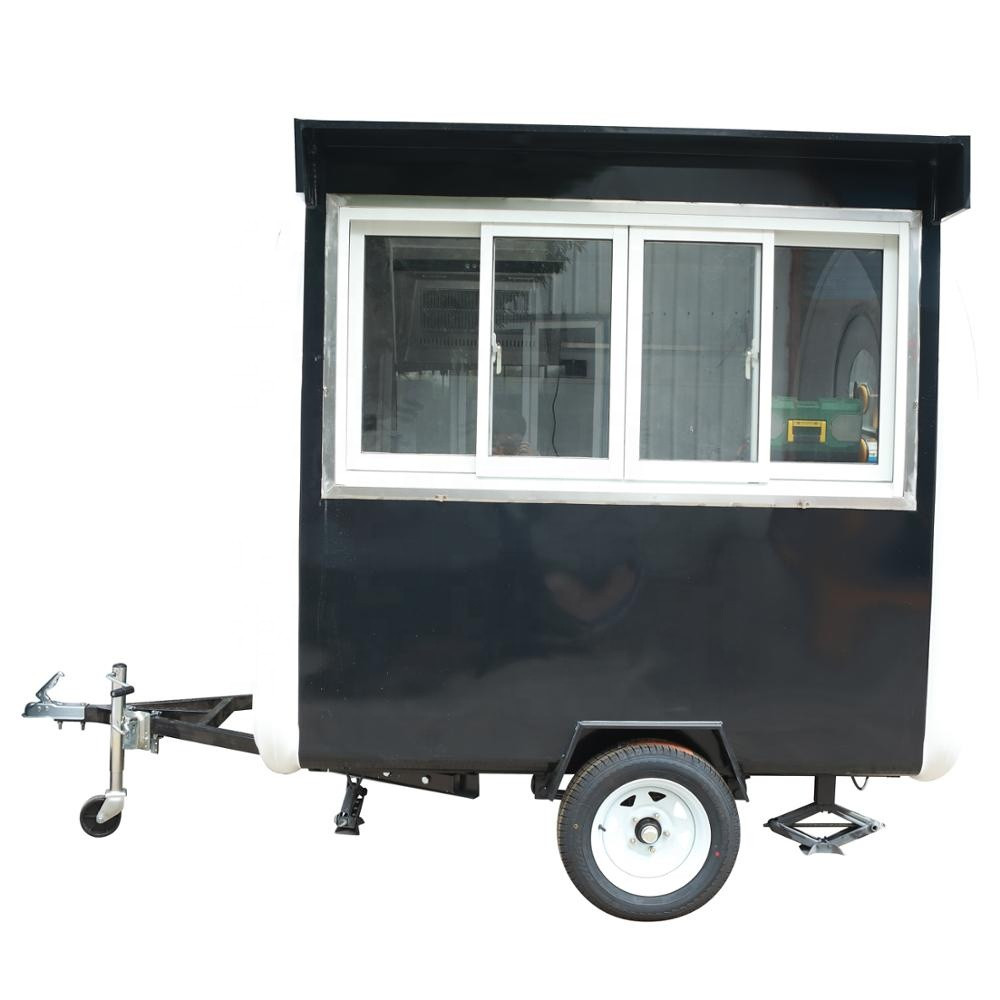 Buy Mobile Barber Truck Hot Food Cart Modern Crepe Trailer Drinks Food ...