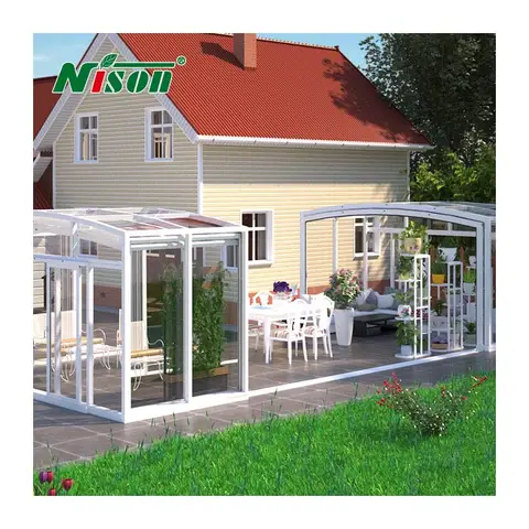 Buy Modern Professional Aluminum Movable Sunroom Dome Roofing Foldable ...