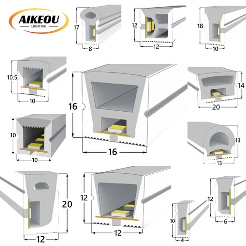 Buy Neon Sign 6mm 8mm Silicone Led Neon Plug Flex Accessories End Cover ...