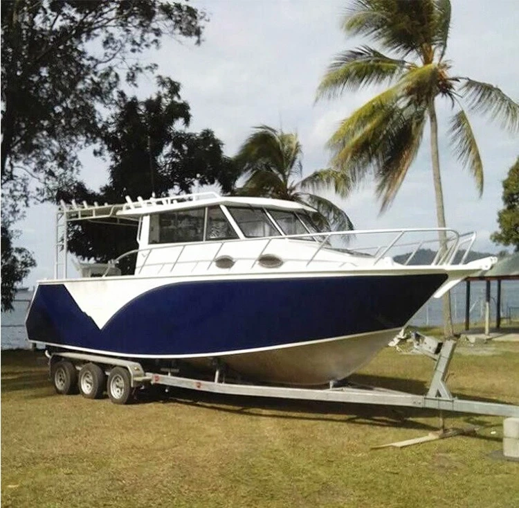 Buy New Enclosed Cabin Cruiser Aluminum Speed Boat from Qingdao Gospel ...