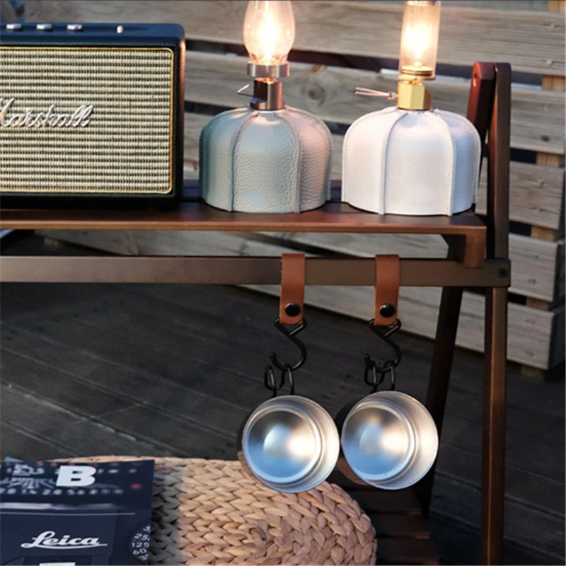 Buy Outdoor Camping Leather Gas Canister Cover Gas Tank Cover Case ...