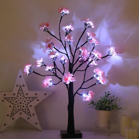 Buy Plum Flower Tree Lights Led Christmas Party Decoration Lights ...