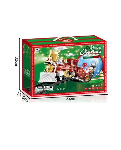 Buy Remote Control Christmas Train Toy Set Electric Railway Tracks ...