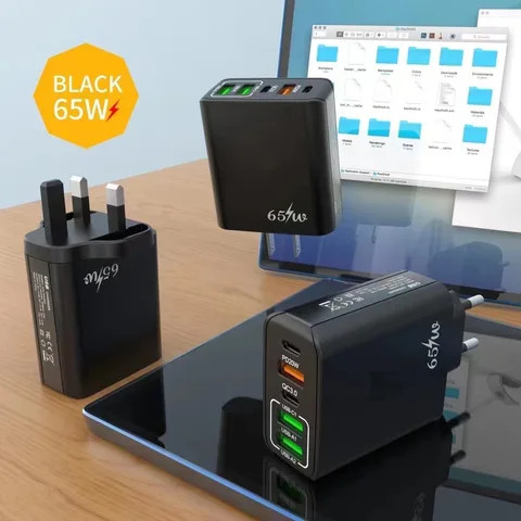 Buy Usb C Charger 65w Fast Charge 5-port Type C Mobile Phone Charger Pd ...