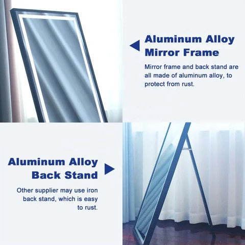 Buy Wholesale Long Wall Mounted Aluminum Frame Led Lighted Standing ...