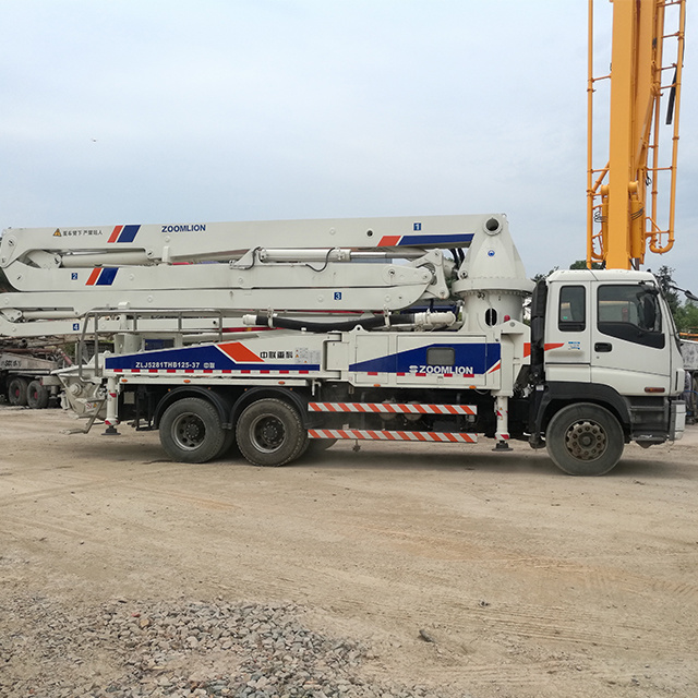 Buy Zoomlion 37m X Leg 265kw Boom Pressure Concrete Pump Truck Mounted ...