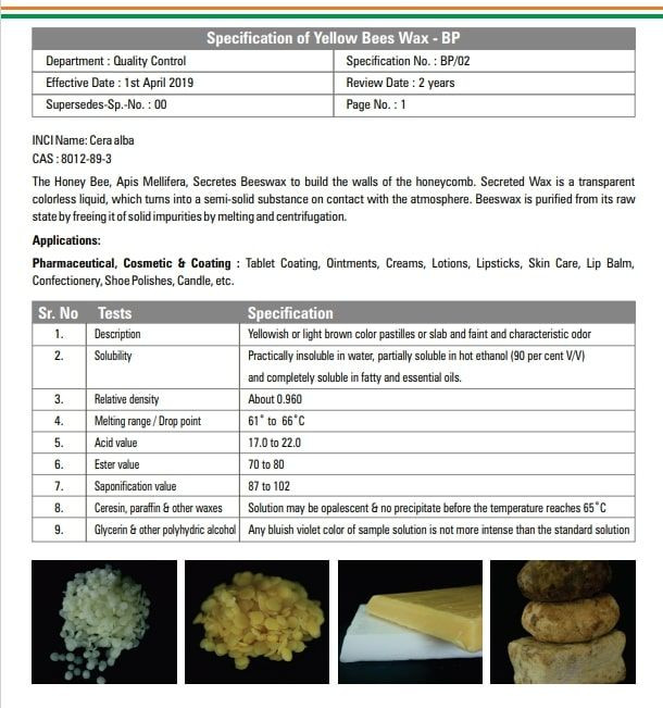 Buy Beeswax from Tropical Biomarine Systems Pvt Ltd, India | Tradewheel.com