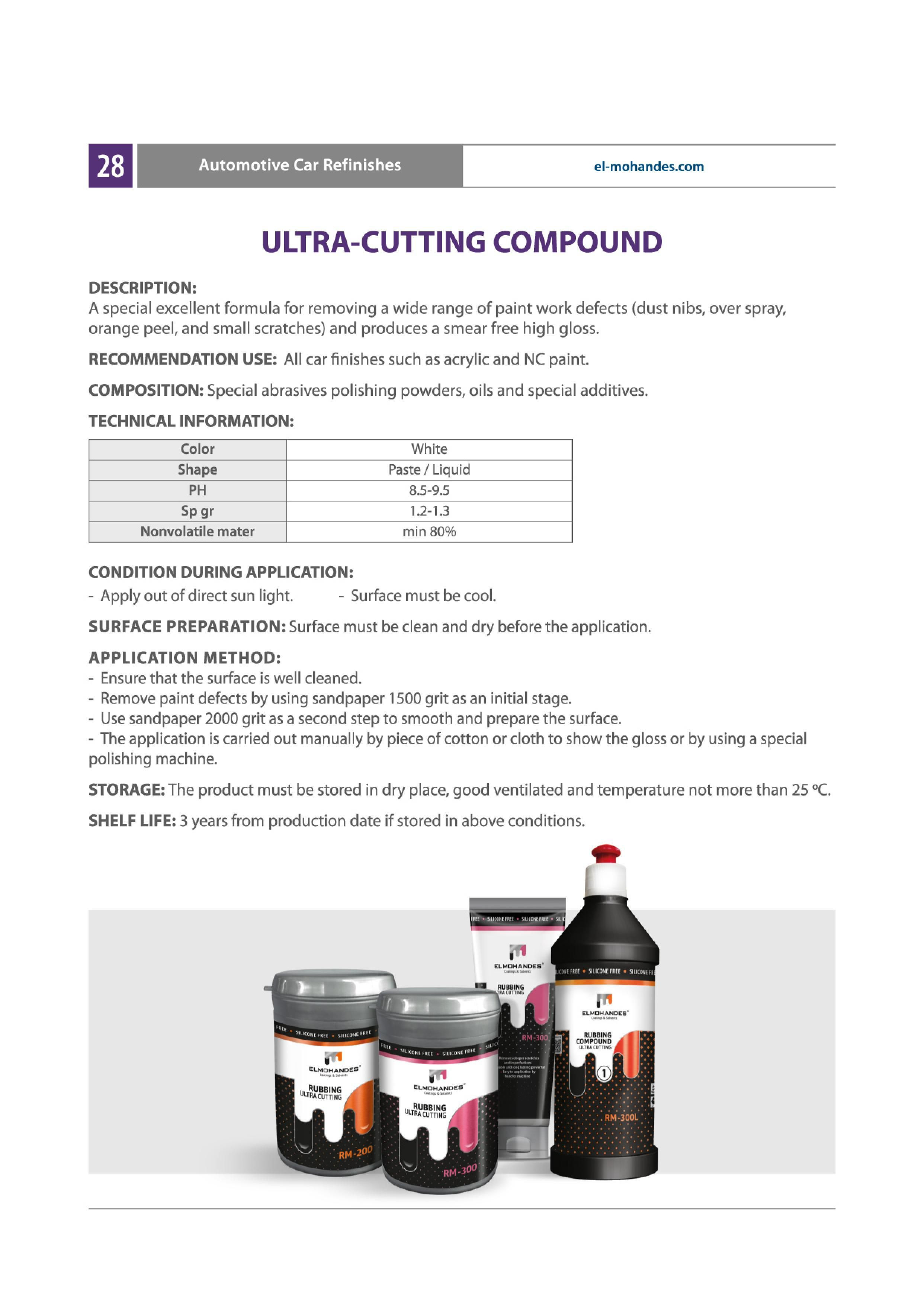 Buy Ultra-cutting Compund from El-Mohandes for trading & Manufacturing ...