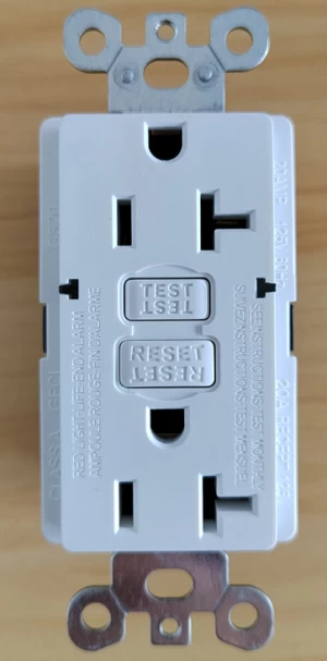 Buy Self Monitoring 20a Gfci Receptacle, Safe Outlet, Duplex Receptacle ...