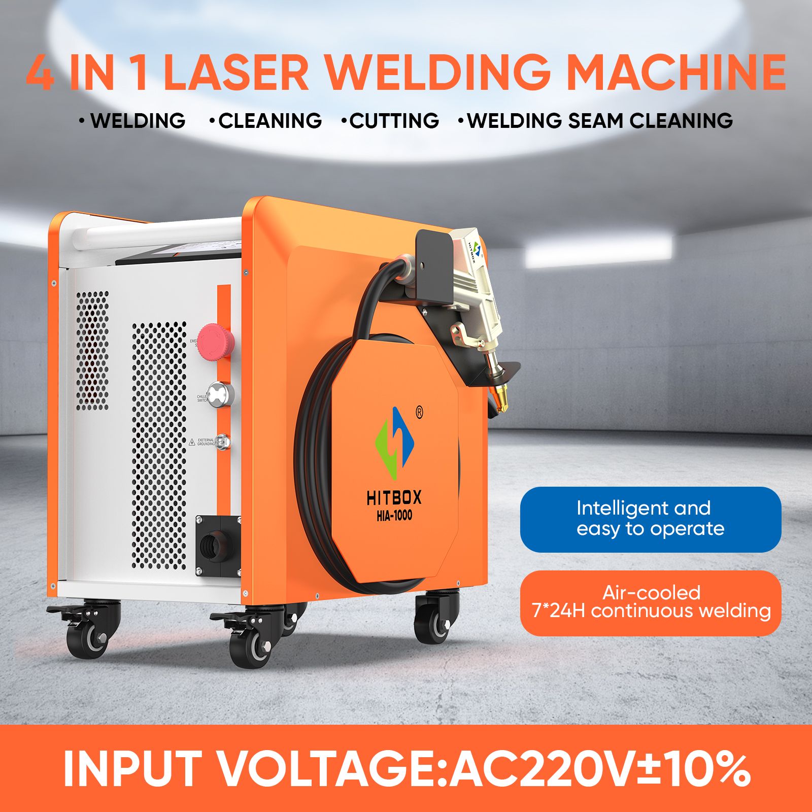 Buy Hitbox 1000w Air Cooled Laser Welding Machine Hia1000 4 In1 ...