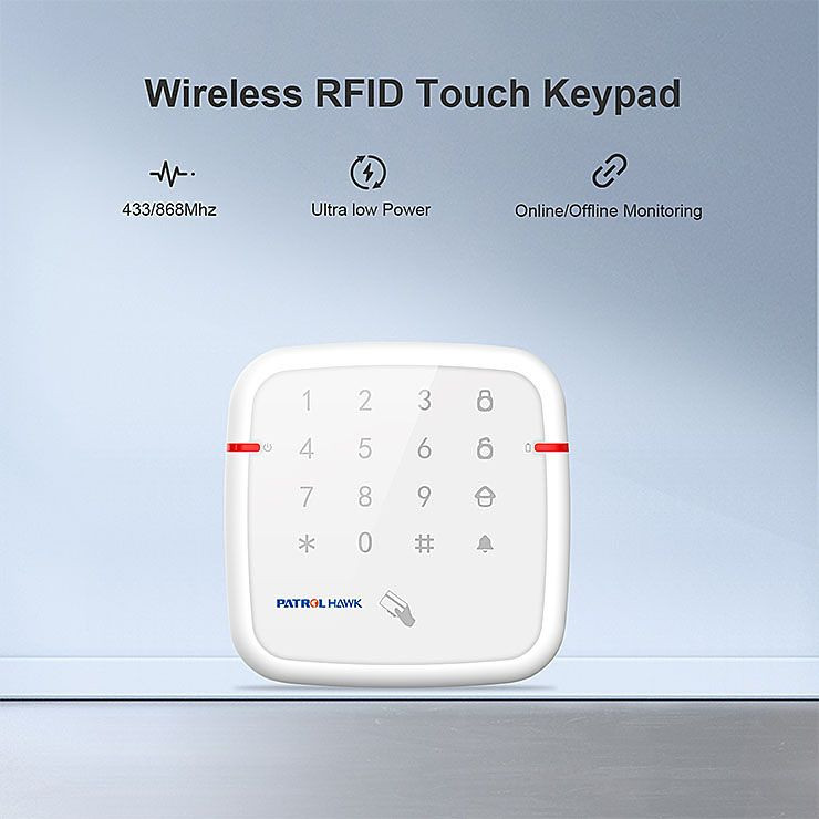 Buy Wireless Rfid Touch Keypad Switch Button For Home Security Alarm ...