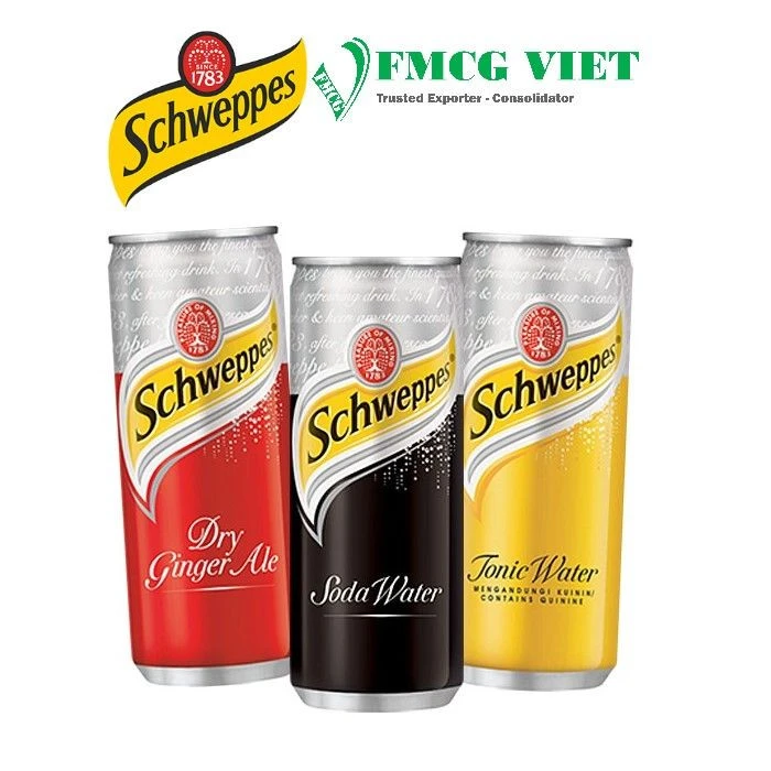 Buy Schweppes Soda Tonic/water / Ginger Ale Can 330ml from FMCG Viet ...
