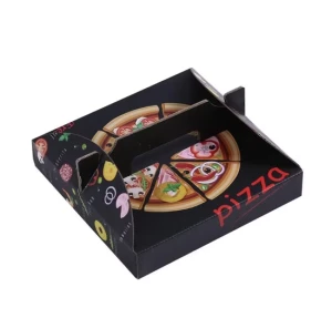 Buy Corrugated Paper Pizza Box With Handle from Haiyan Sanhe Printing ...