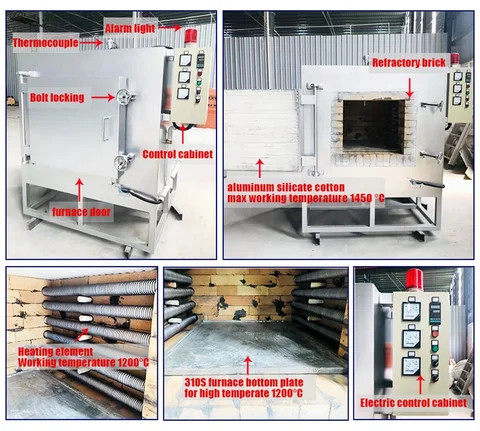 Buy 1200c Box Type Resistance Annealing Furnace For Metal Pipe Fittings ...