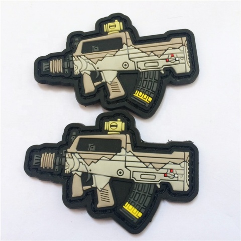 Buy 2021 New Design Mini Gun Patch Pvc Patch Rubber Patch from Yangchun ...