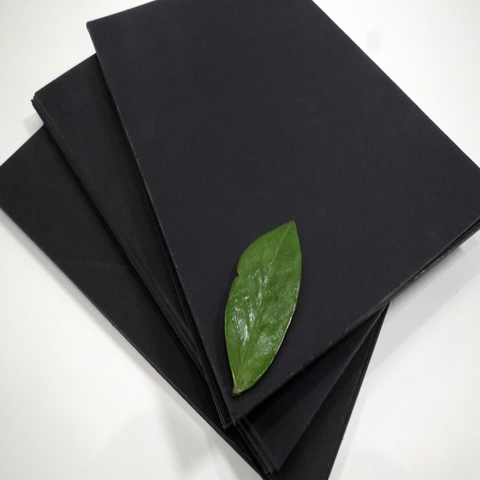 Buy A4 Black Paper High Stiffness Black Paper Raw Black Parchment Core ...