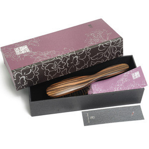 Buy Carpenter Tan Best Wooden Handle Natural Boar Bristle Hair Brush ...