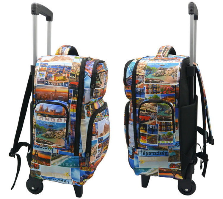 Buy Children 30 Litre Cabin Luggage Easy Pull Trolley Backpack School ...
