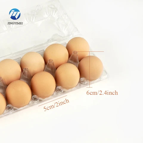 Buy Clear Plastic Cartons For 12 Holes Plastic Egg Cartons For ...