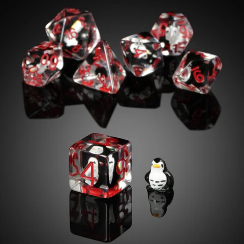 Buy Custom Logo Plastic Polyhedral Dnd Dice Set Resin Dice Set D&d ...
