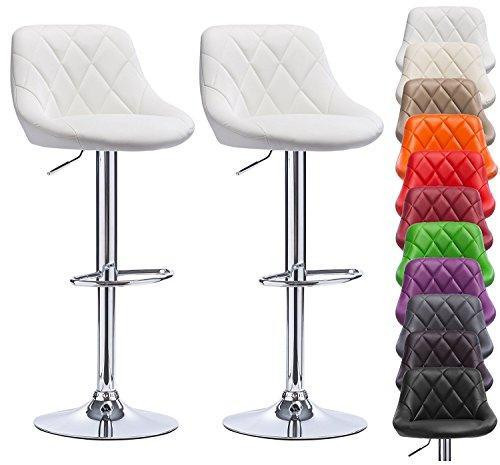 Buy Diamond Plaid Backrest Leather Pu Surface Swivel Bar Chair With ...